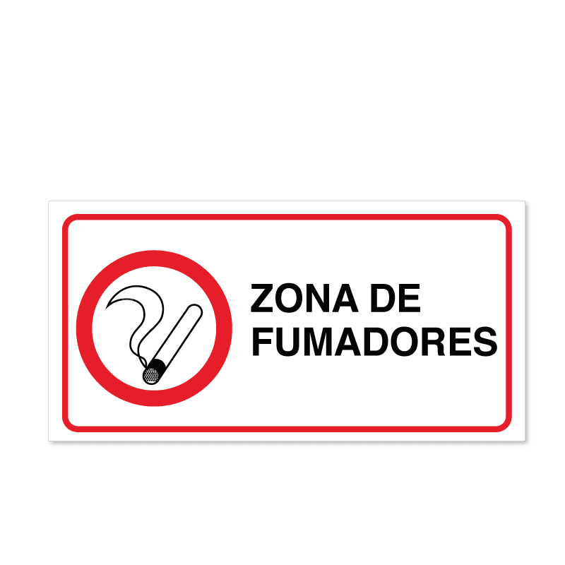 Señalética para edificios, empresas e instituciones - "Área fumadores ...