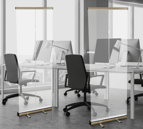 Separador roller con mica transparente - COVID.